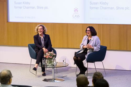 Cass welcomes Susan Kilsby for a fireside chat with Professor Marianne ...